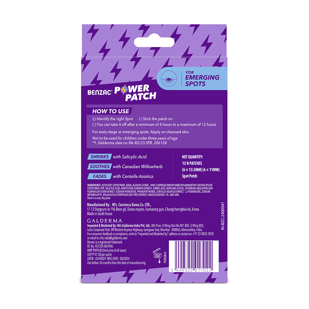 Benzac 3-in-1 Power Patches for Acne and Pimples – skinhealthandyou