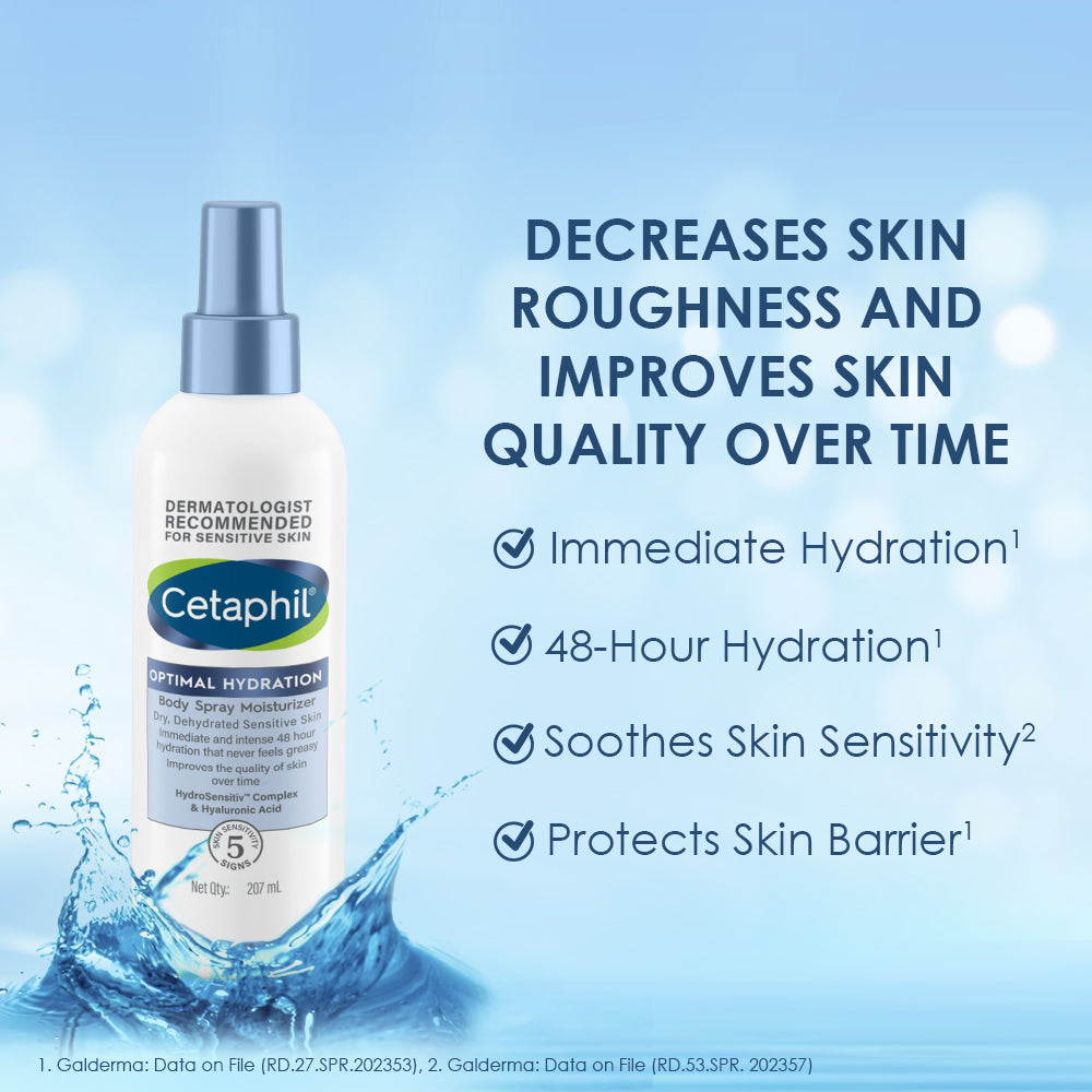 Cetaphil Optimal Hydration Body Spray Moisturizer 207ml – skinhealthandyou