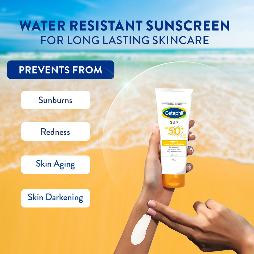 Cetaphil Sunscreen SPF 50 | Dermat recommended for Sensitive Skin ...